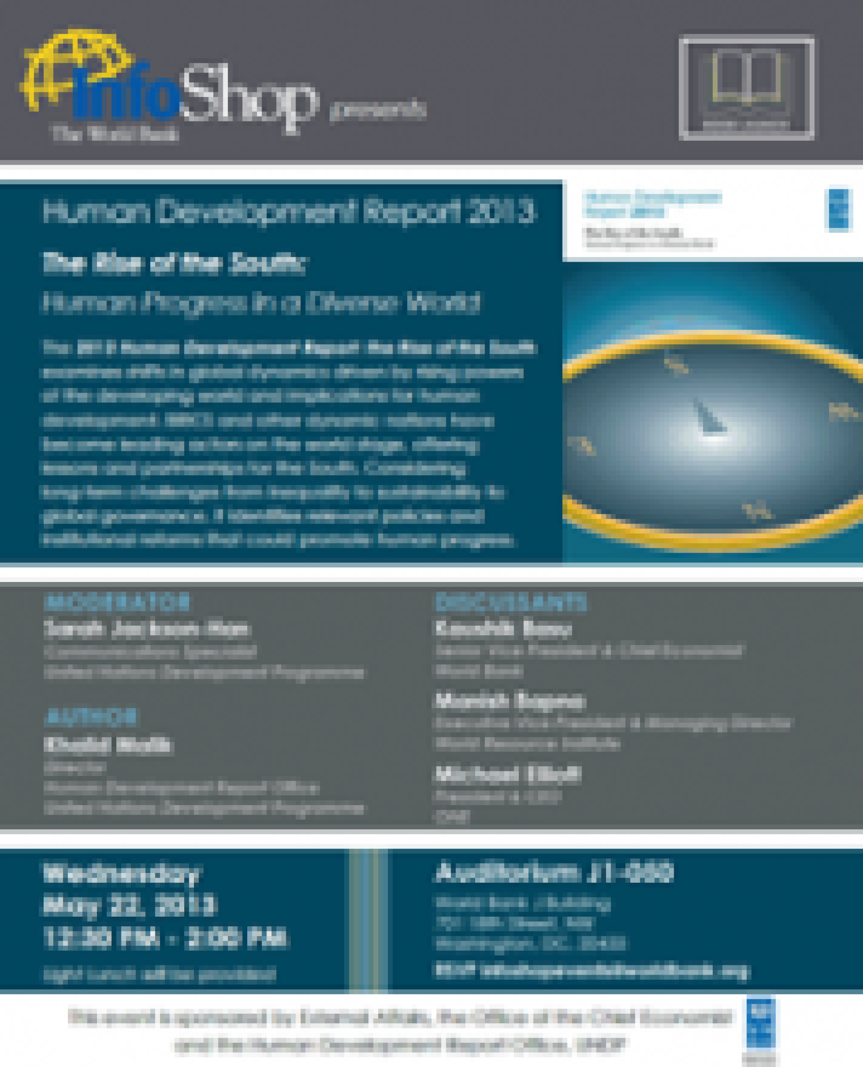 Blog report: HDR 2013 public forum at World Bank | Human Development ...