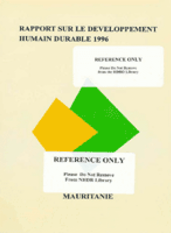 General Human Development Report: Mauritania 1996 | Human Development Reports